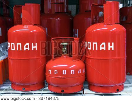 Red Cylinders Propane Image & Photo (Free Trial) | Bigstock