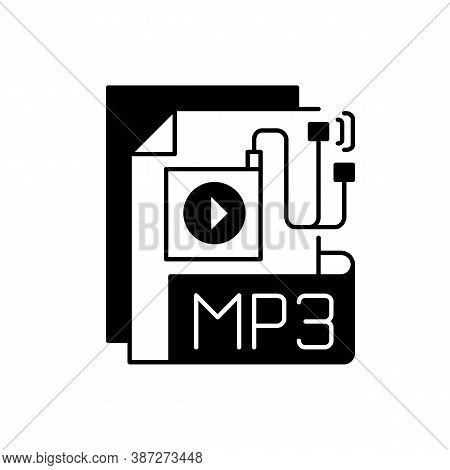 Mp3 Audio File Black Vector & Photo (Free Trial) | Bigstock