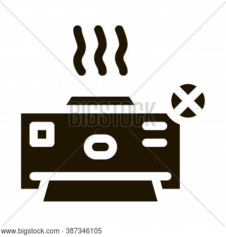 Broken Printer Glyph Vector & Photo (Free Trial) | Bigstock