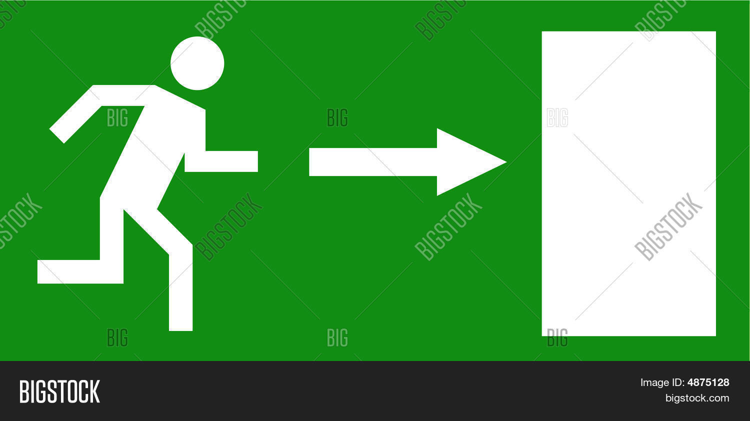 Emergency Exit Door Vector & Photo (Free Trial) | Bigstock