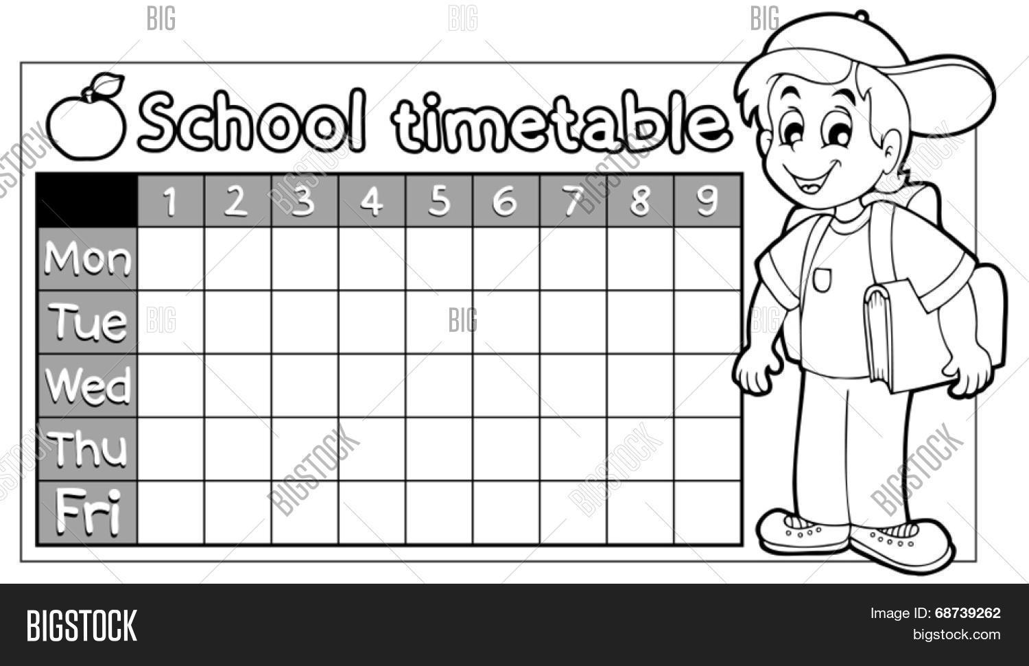 Coloring Book School Vector & Photo (Free Trial) | Bigstock