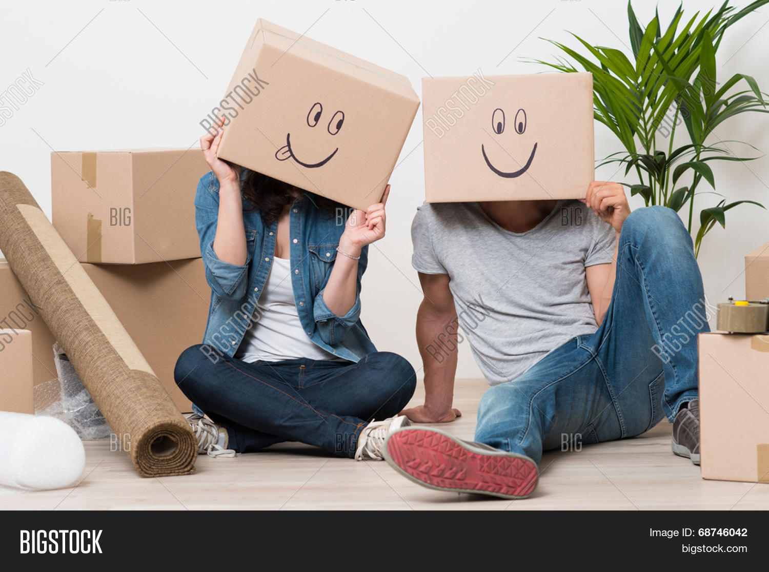 Couple Cardboard Boxes Image & Photo (Free Trial) | Bigstock