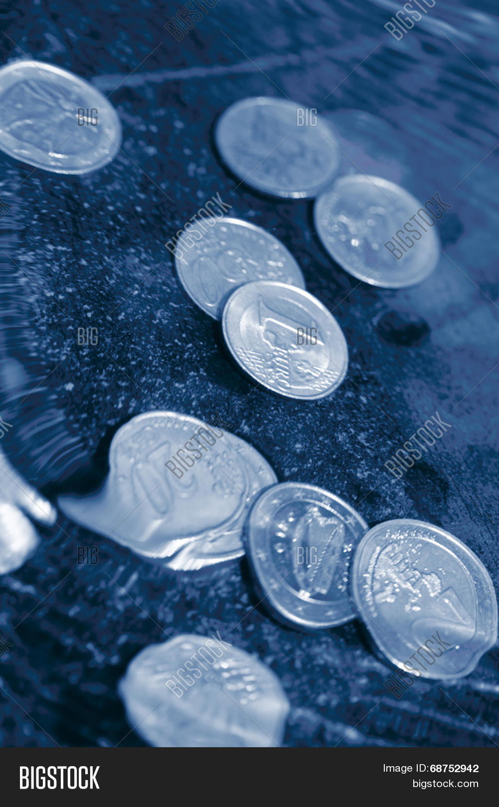 Coins Under Water Image & Photo (Free Trial) | Bigstock