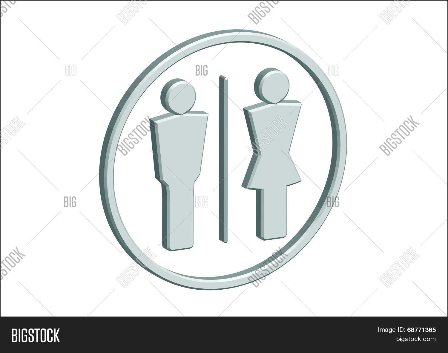 3D Pictogram Man Vector & Photo (Free Trial) | Bigstock