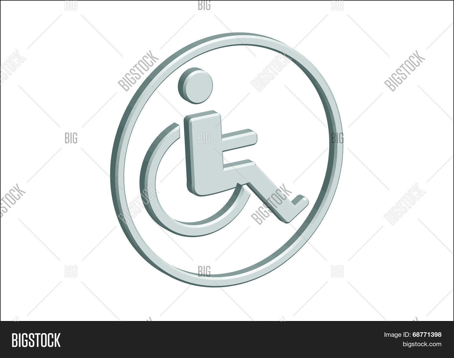 3D Pictogram Man Vector & Photo (Free Trial) | Bigstock