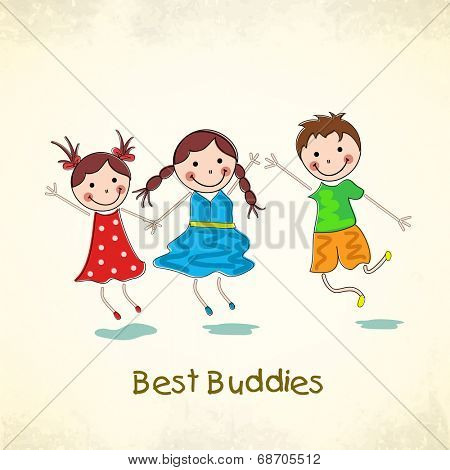 Happy Cute Little Vector & Photo (Free Trial) | Bigstock