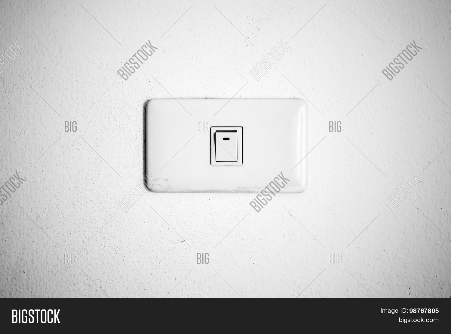 White Switch On Wall Image & Photo (Free Trial) | Bigstock