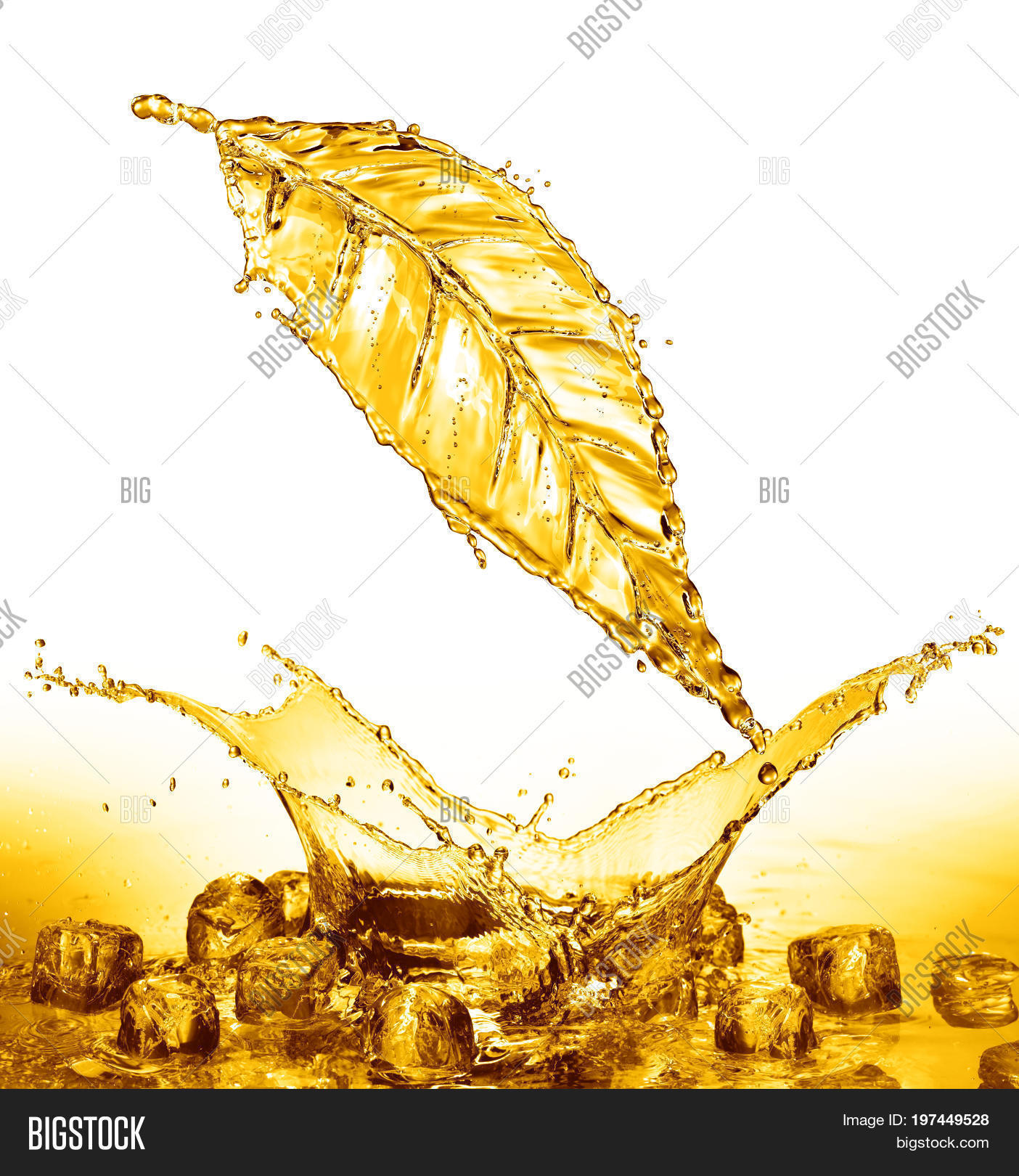 Leaf Made Water Splash Image & Photo (Free Trial) | Bigstock
