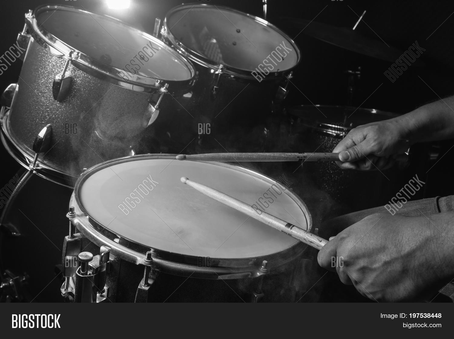 Man Playing Drum Set Image & Photo (Free Trial) | Bigstock