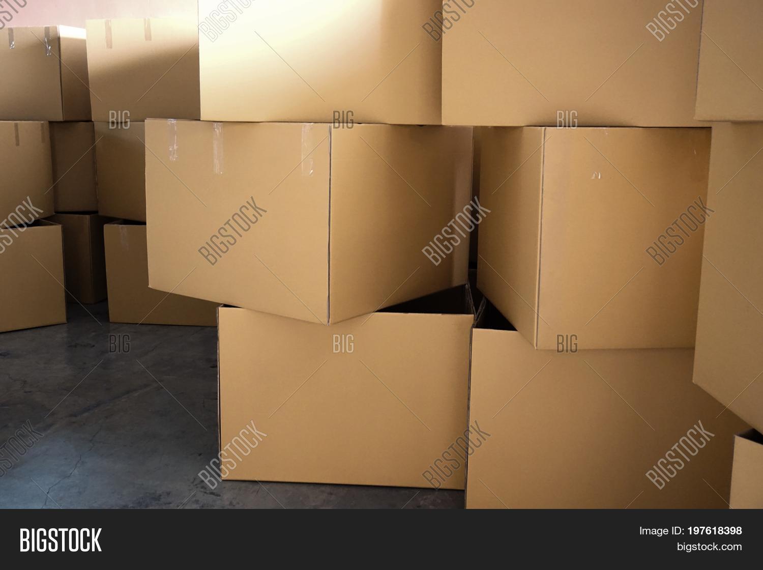 Stack Carton Boxes Image & Photo (Free Trial) | Bigstock