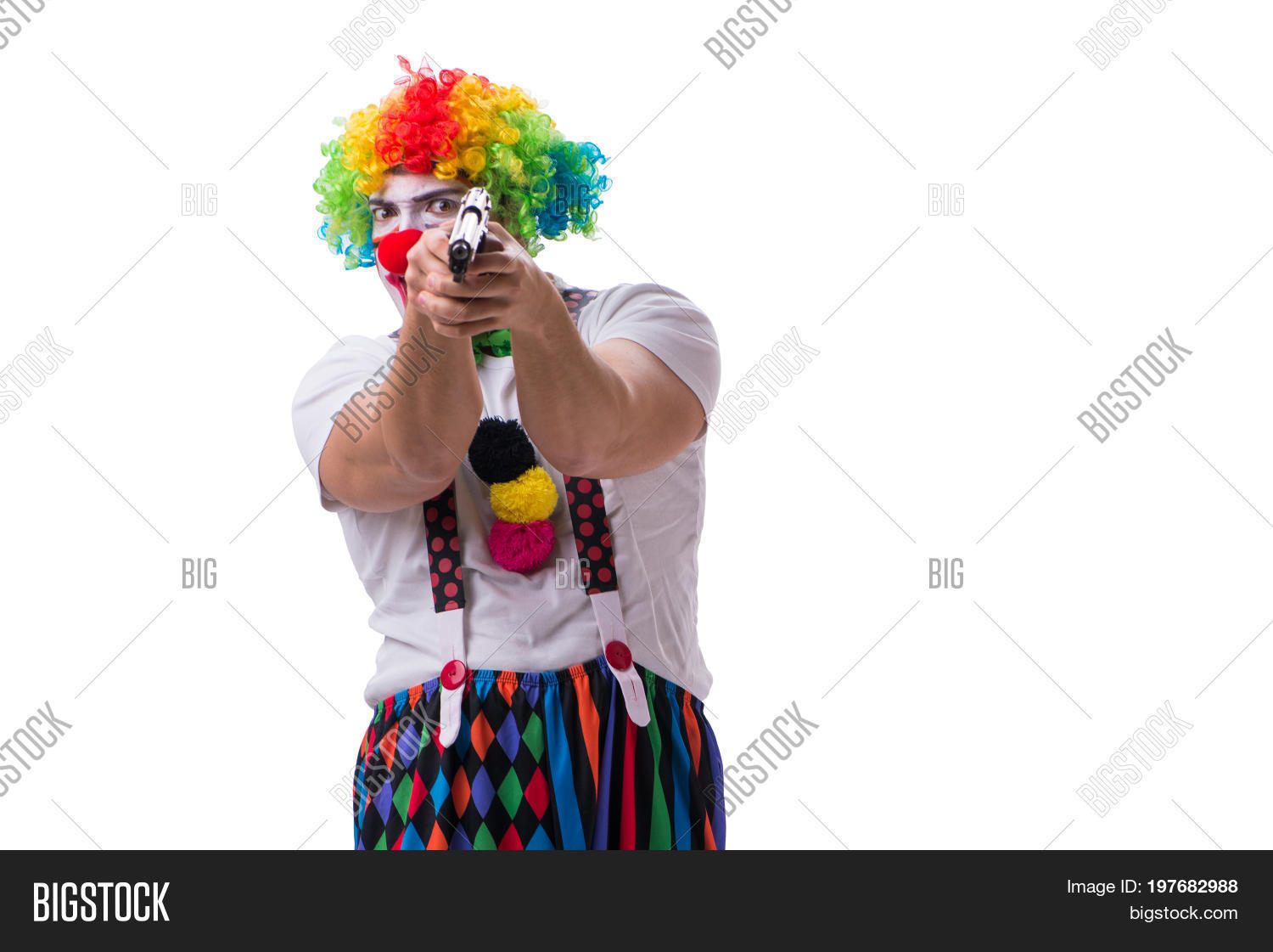 Funny Clown Gun Pistol Image & Photo (Free Trial) | Bigstock