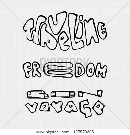 Set Text Traveling Vector & Photo (Free Trial) | Bigstock