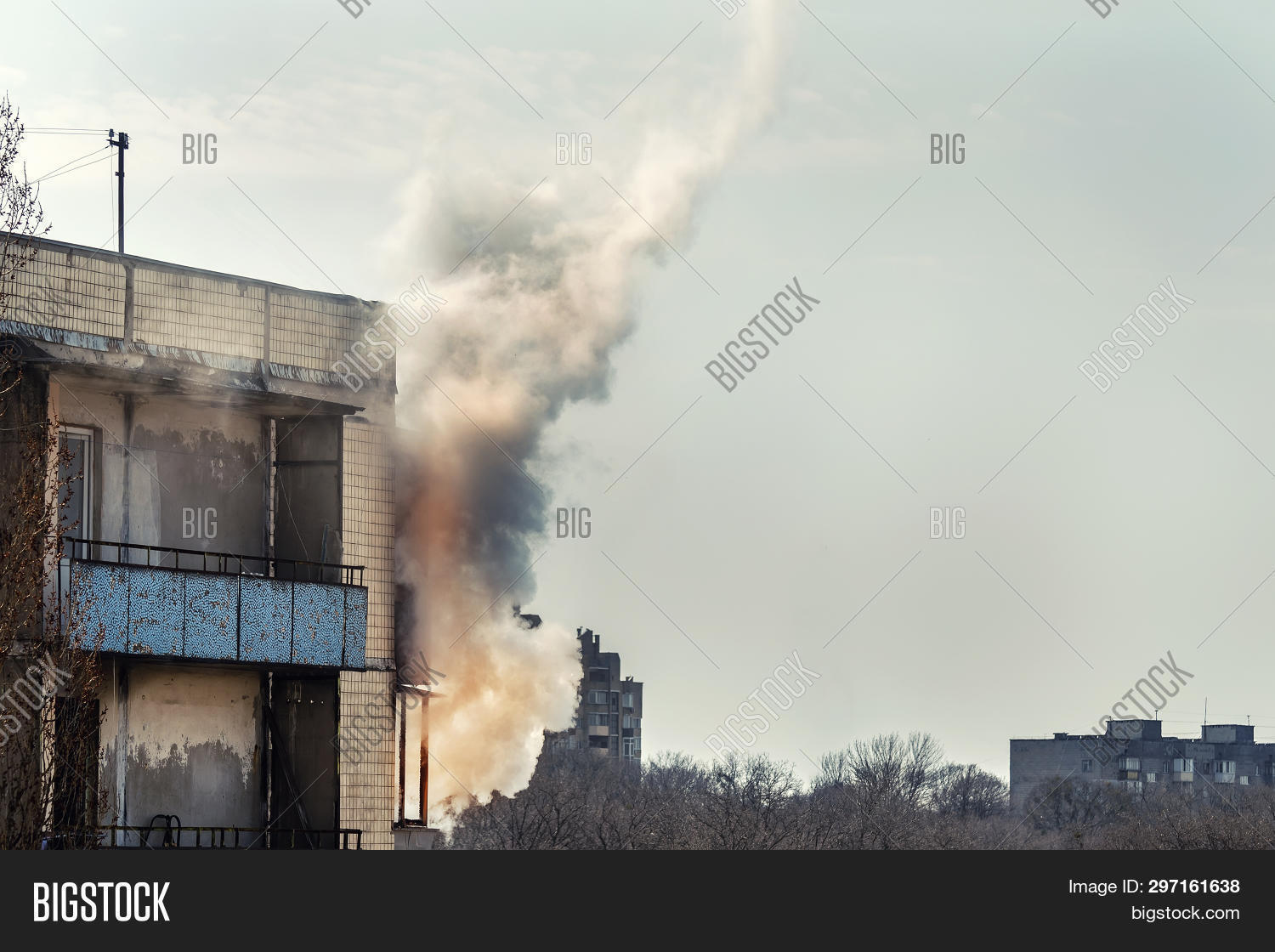 Fire On Top Floor Old Image & Photo (Free Trial) | Bigstock