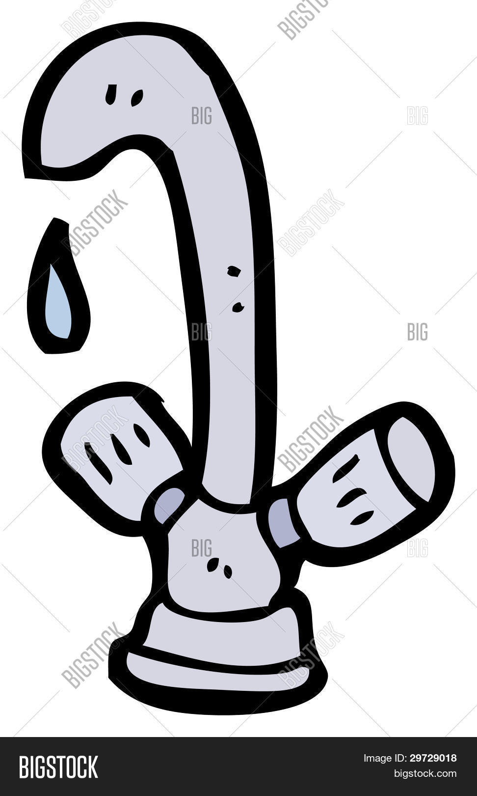 Dripping Tap Cartoon Image & Photo (Free Trial) | Bigstock