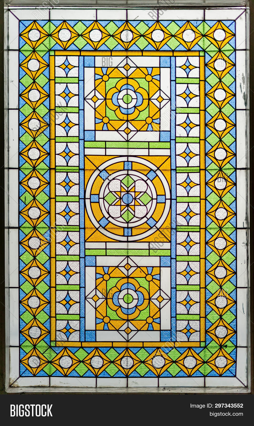 Green Stained Glass Texture