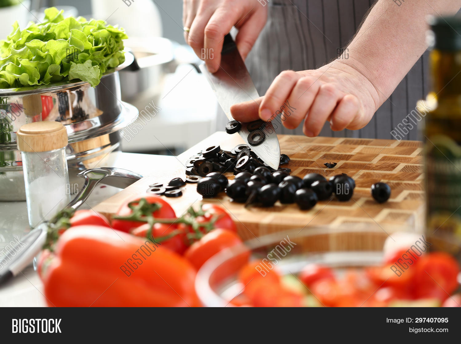 Male Hands Chopping Image & Photo (Free Trial) | Bigstock