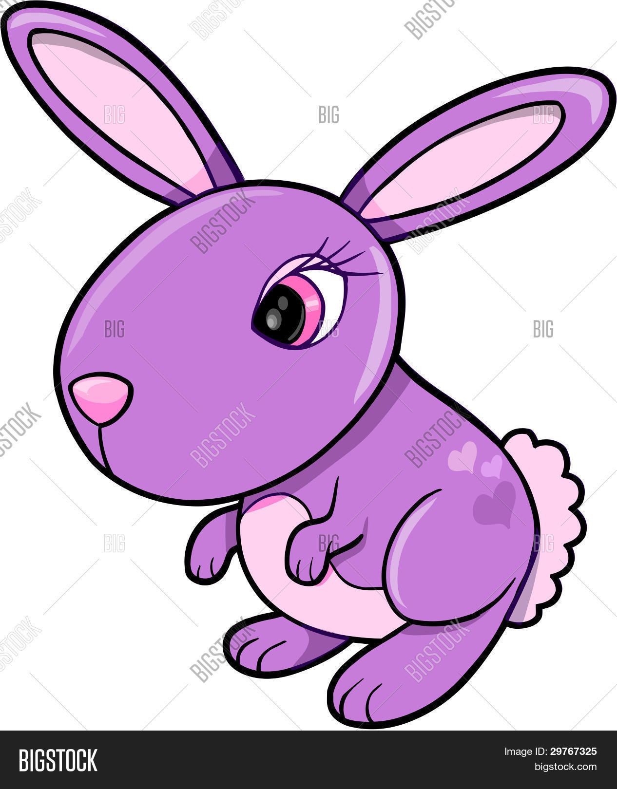 Girl Purple Bunny Vector & Photo (Free Trial) | Bigstock