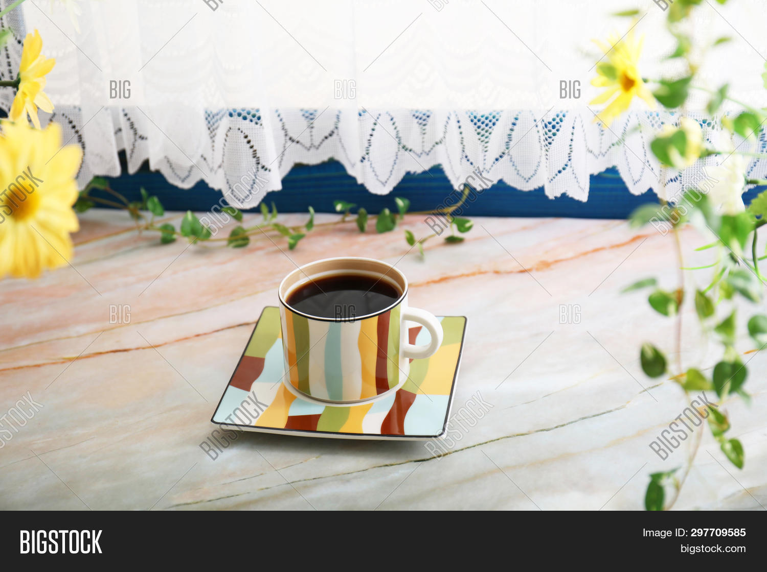 Cup Coffee On Table Image & Photo (Free Trial) | Bigstock