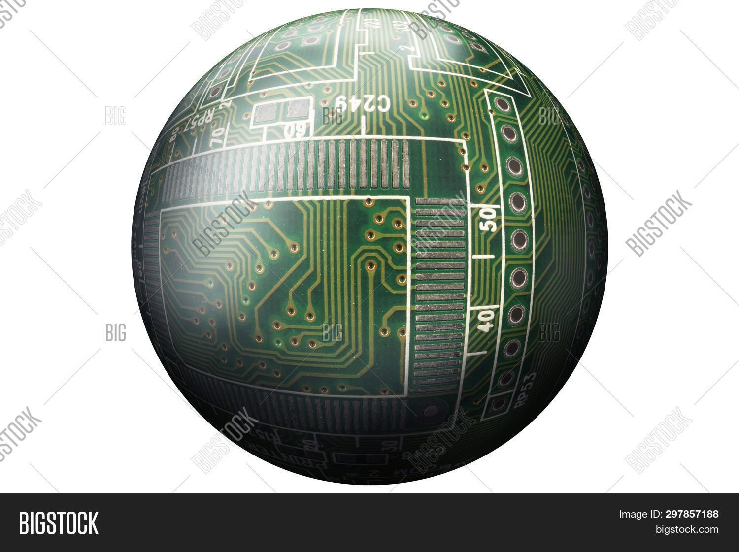 High Tech Circuit Ball Image & Photo (Free Trial) | Bigstock