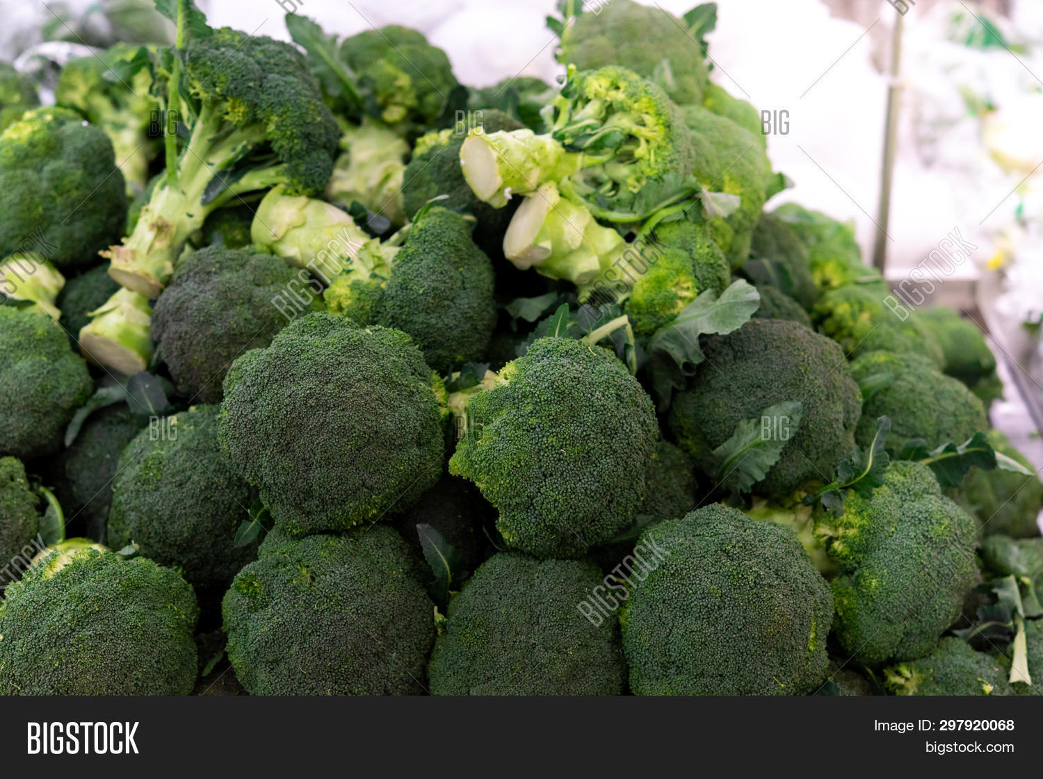 Closeup Pile Broccoli Image & Photo (Free Trial) | Bigstock