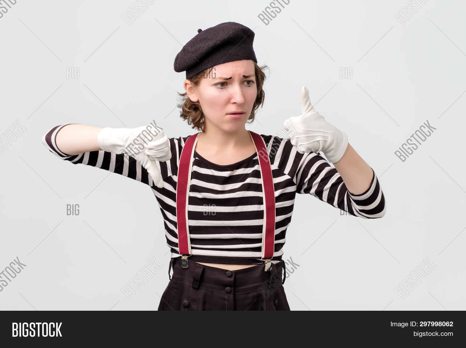 Mime Making Good Bad Image & Photo (Free Trial) | Bigstock