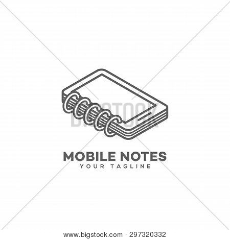 Mobile Notes Logo Vector & Photo (Free Trial) | Bigstock