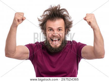 Happy Winner. Crazy Image & Photo (Free Trial) | Bigstock