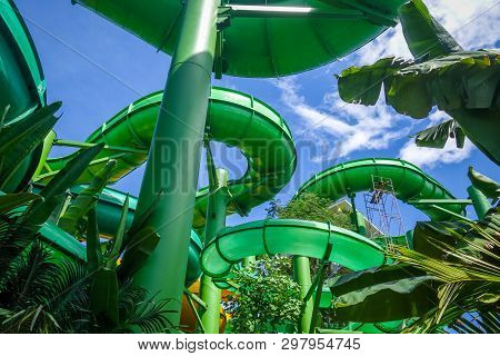Water Slides Aquapark Image & Photo (Free Trial) | Bigstock