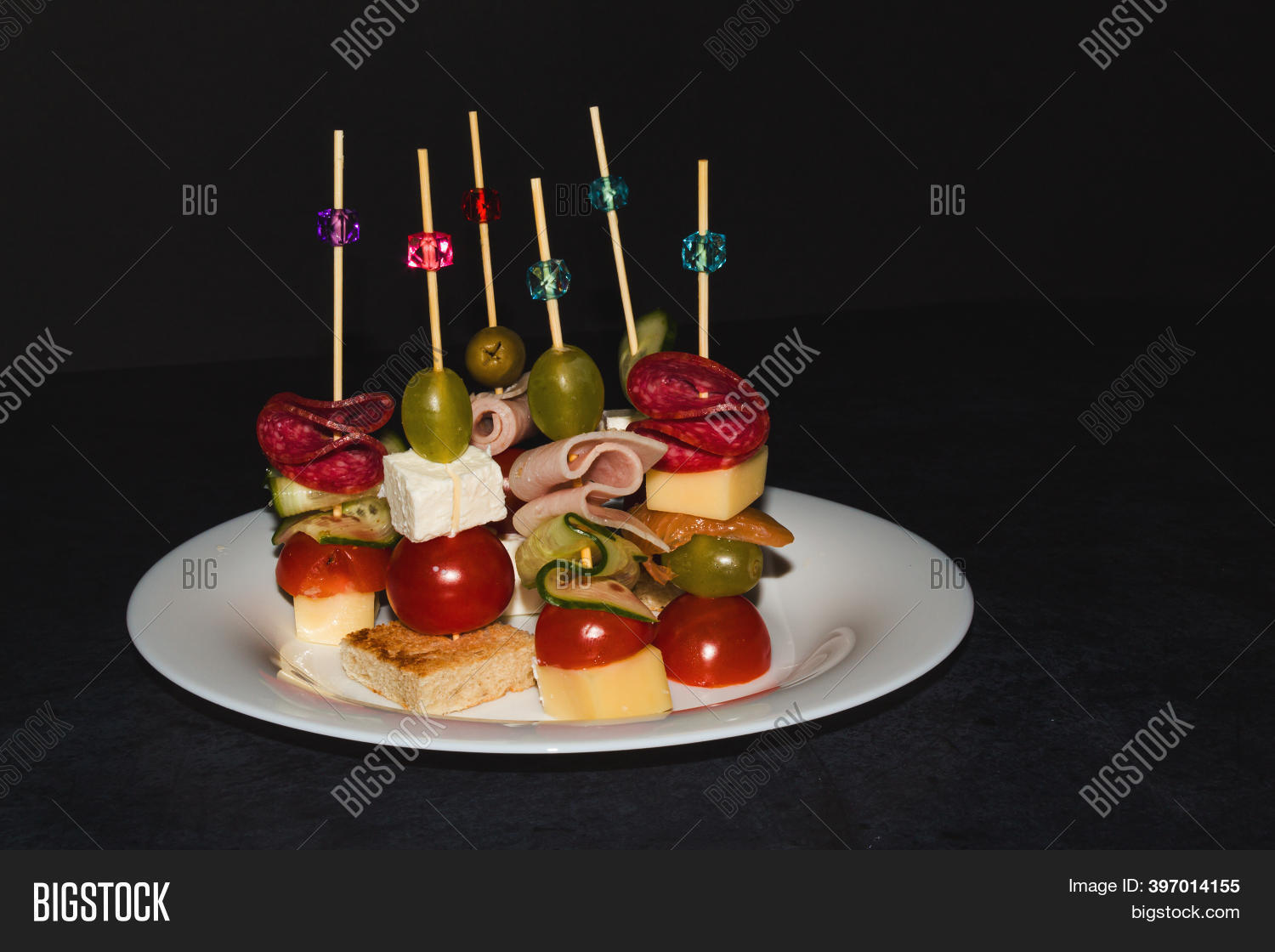 Canapes, Snacks Plate Image & Photo (Free Trial) | Bigstock