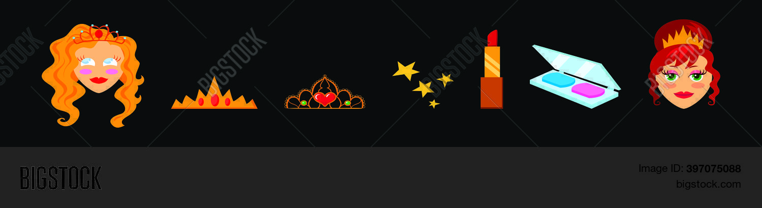 Set Pageant Cartoon Vector & Photo (Free Trial) | Bigstock