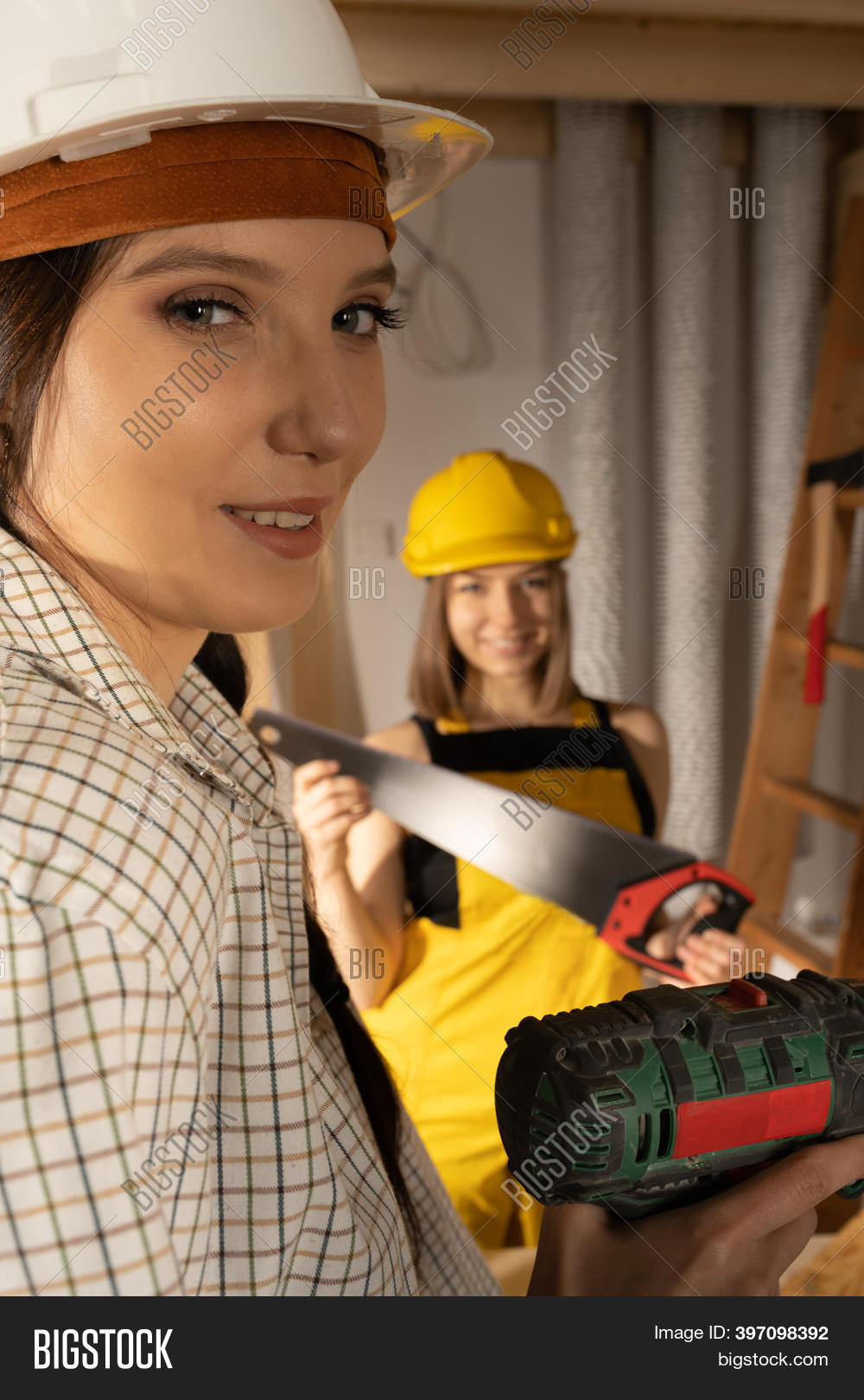 Two Girls Inside Tool Image & Photo (Free Trial) | Bigstock