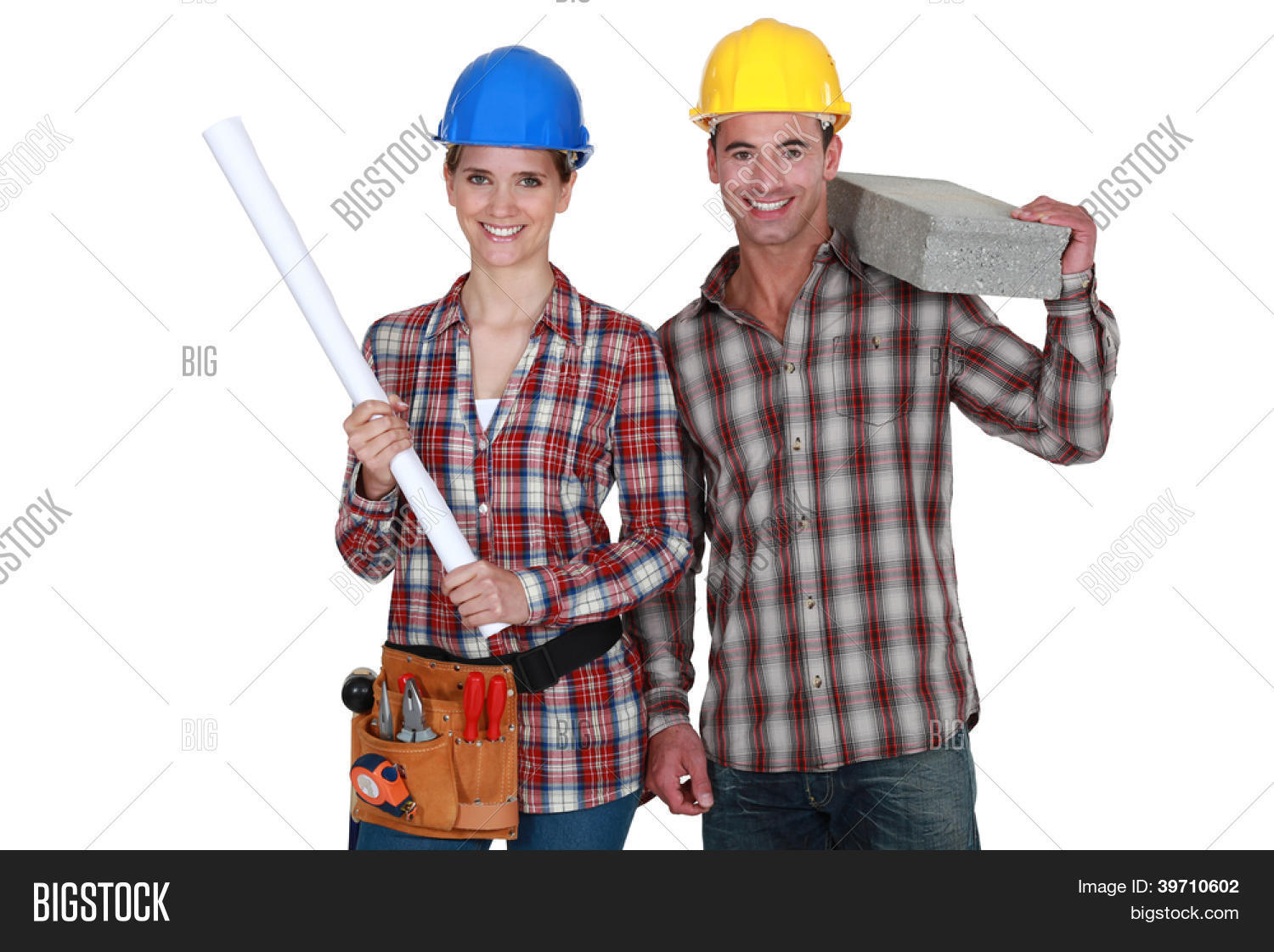 Couple Construction Image & Photo (Free Trial) | Bigstock