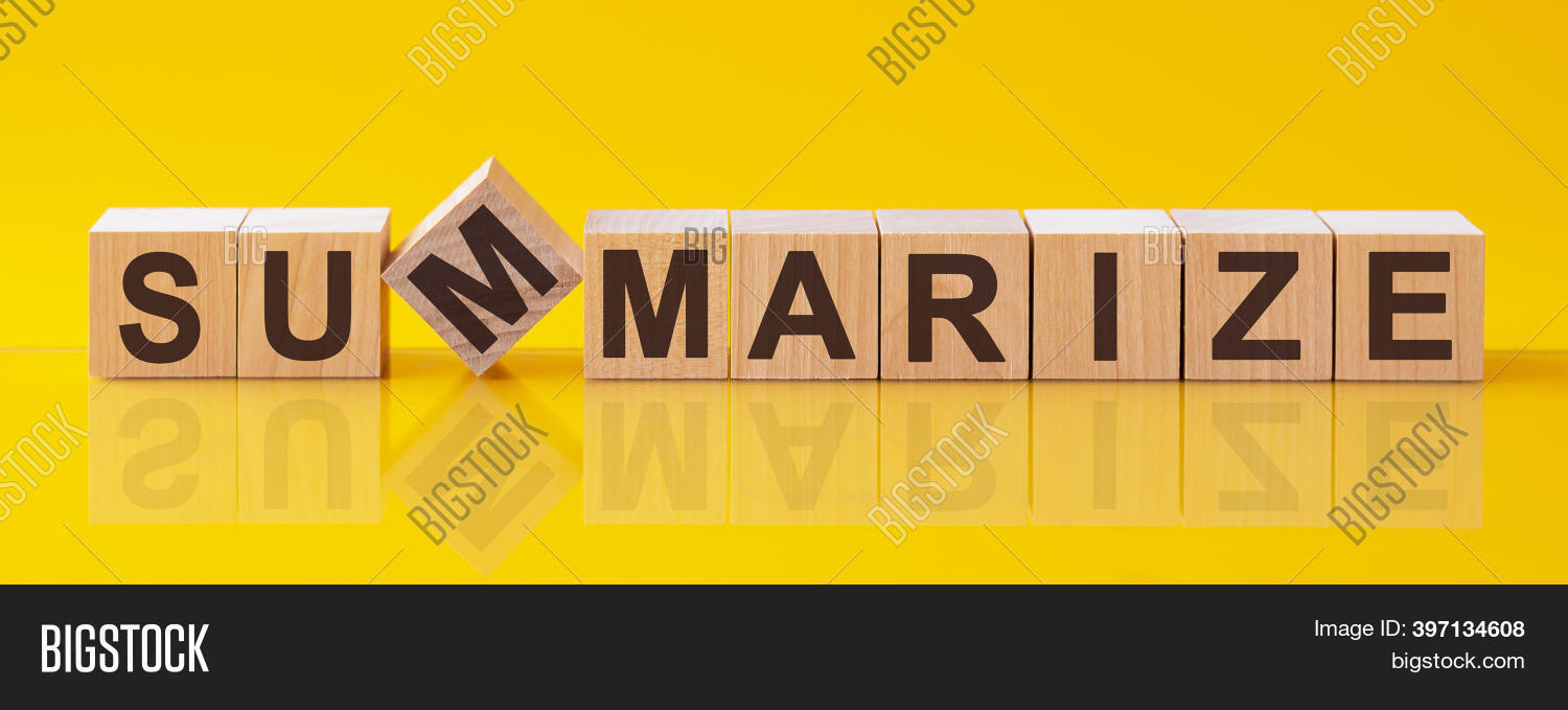 Summarize Word Made Image & Photo (Free Trial) | Bigstock