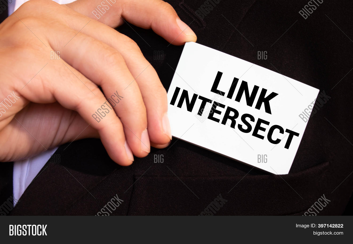 Link Intersect Text On Image & Photo (Free Trial) | Bigstock