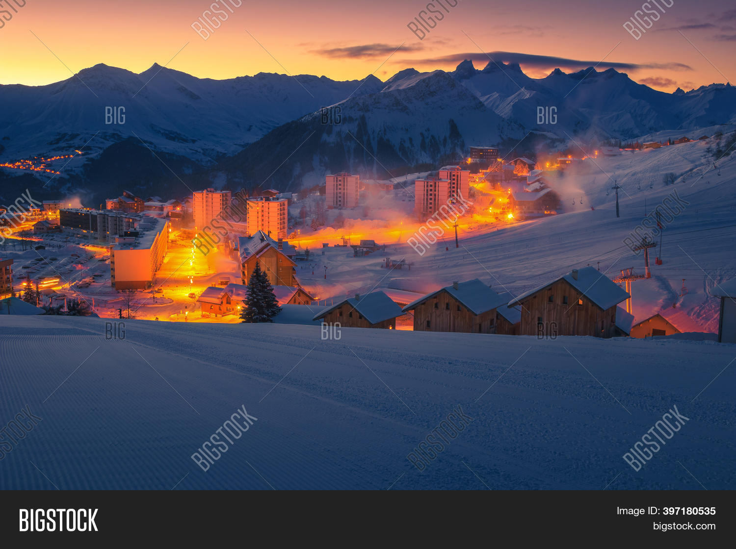 Picturesque Winter Ski Image & Photo (Free Trial) | Bigstock
