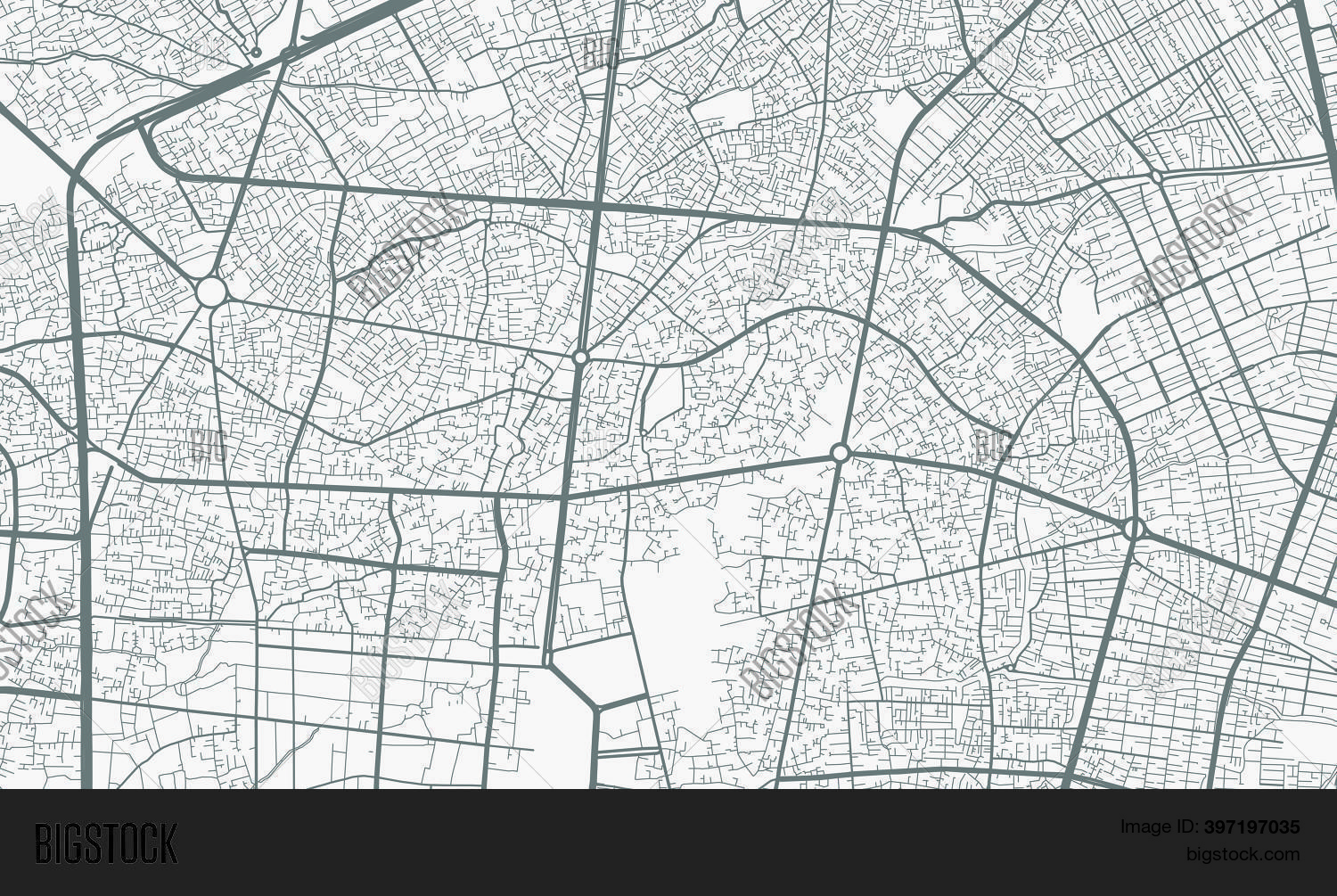 Urban City Map Vector & Photo (Free Trial) | Bigstock