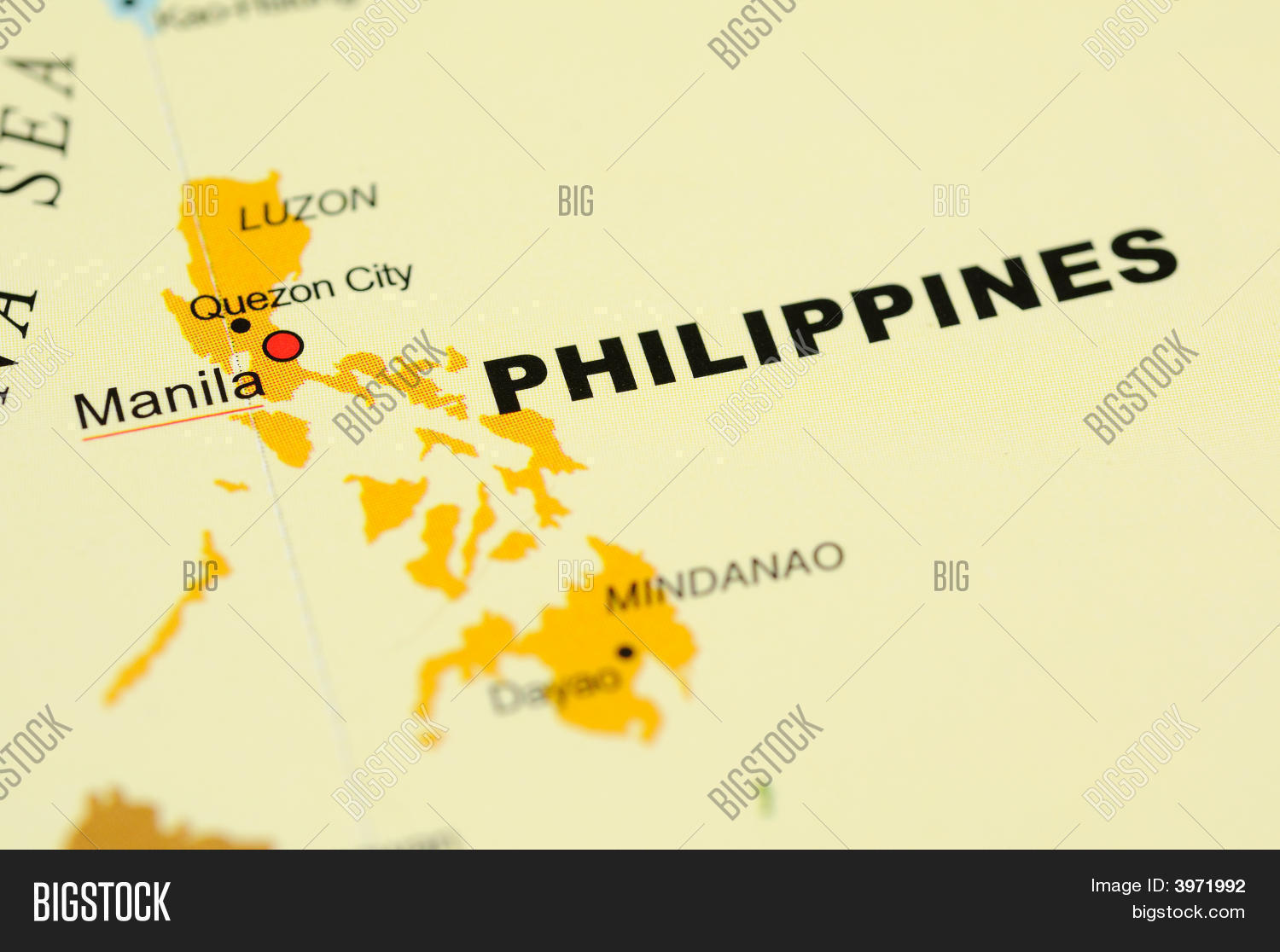Philippines On Map Image & Photo (Free Trial) | Bigstock