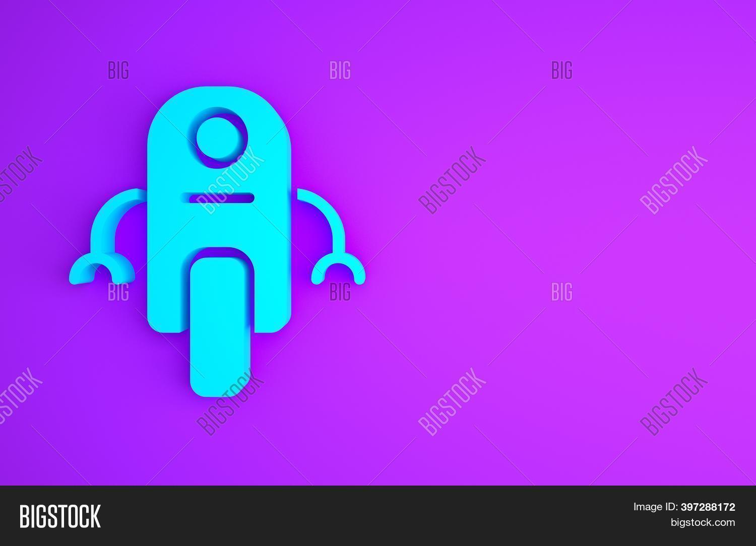 Blue Robot Icon Image & Photo (Free Trial) | Bigstock