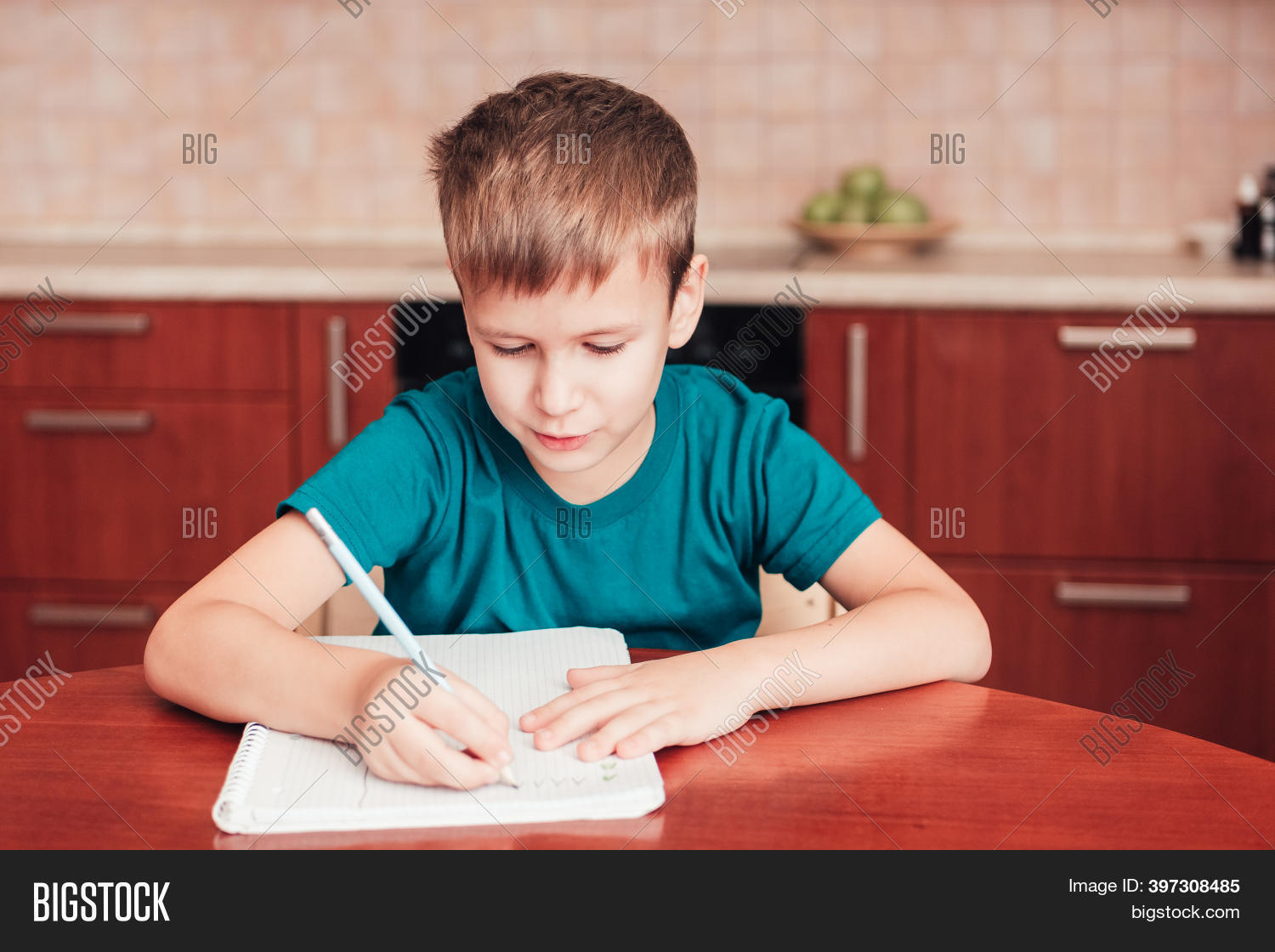 Cute Child Writing Image & Photo (Free Trial) | Bigstock