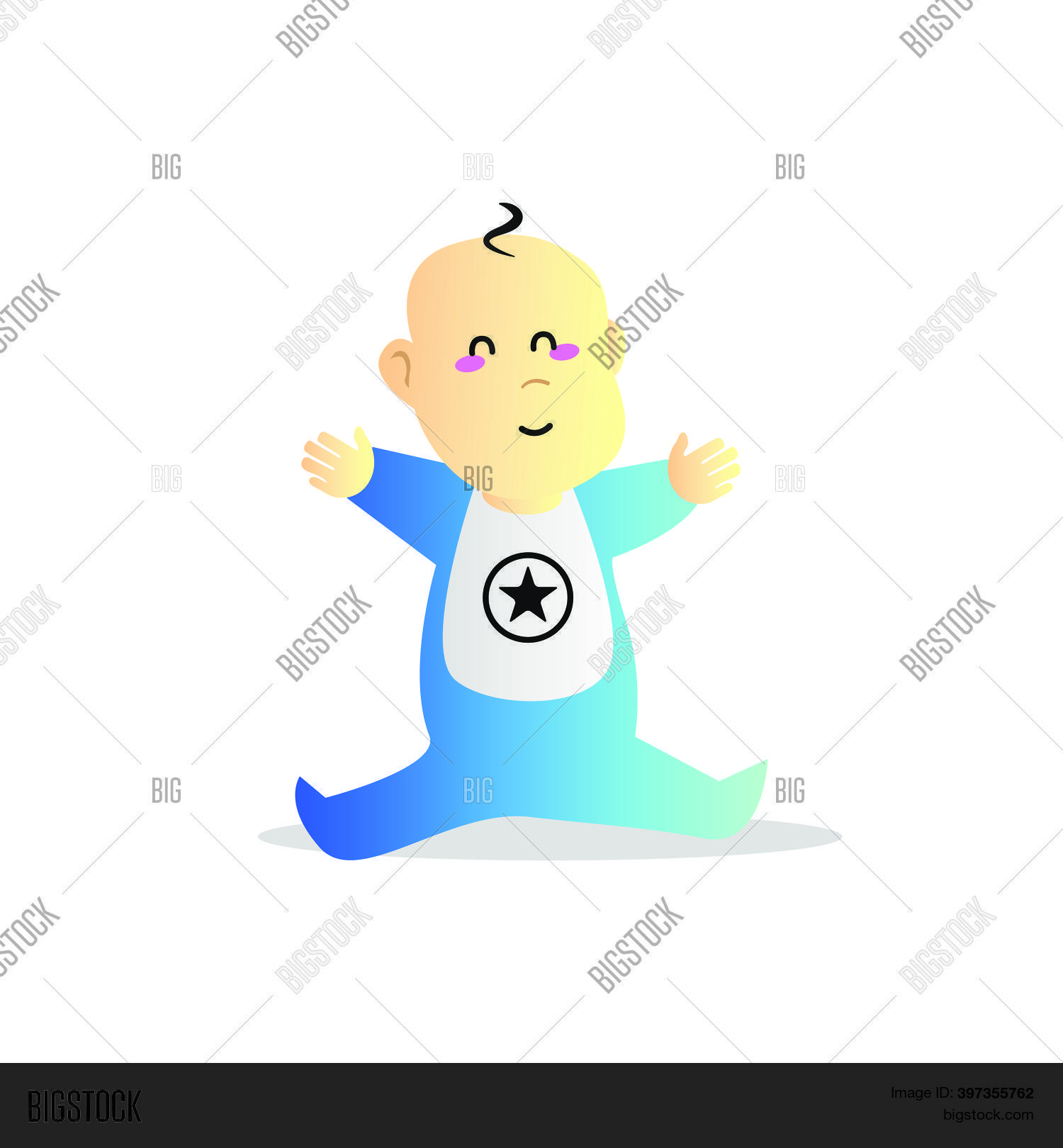 Cute Baby Boy Vector & Photo (Free Trial) | Bigstock