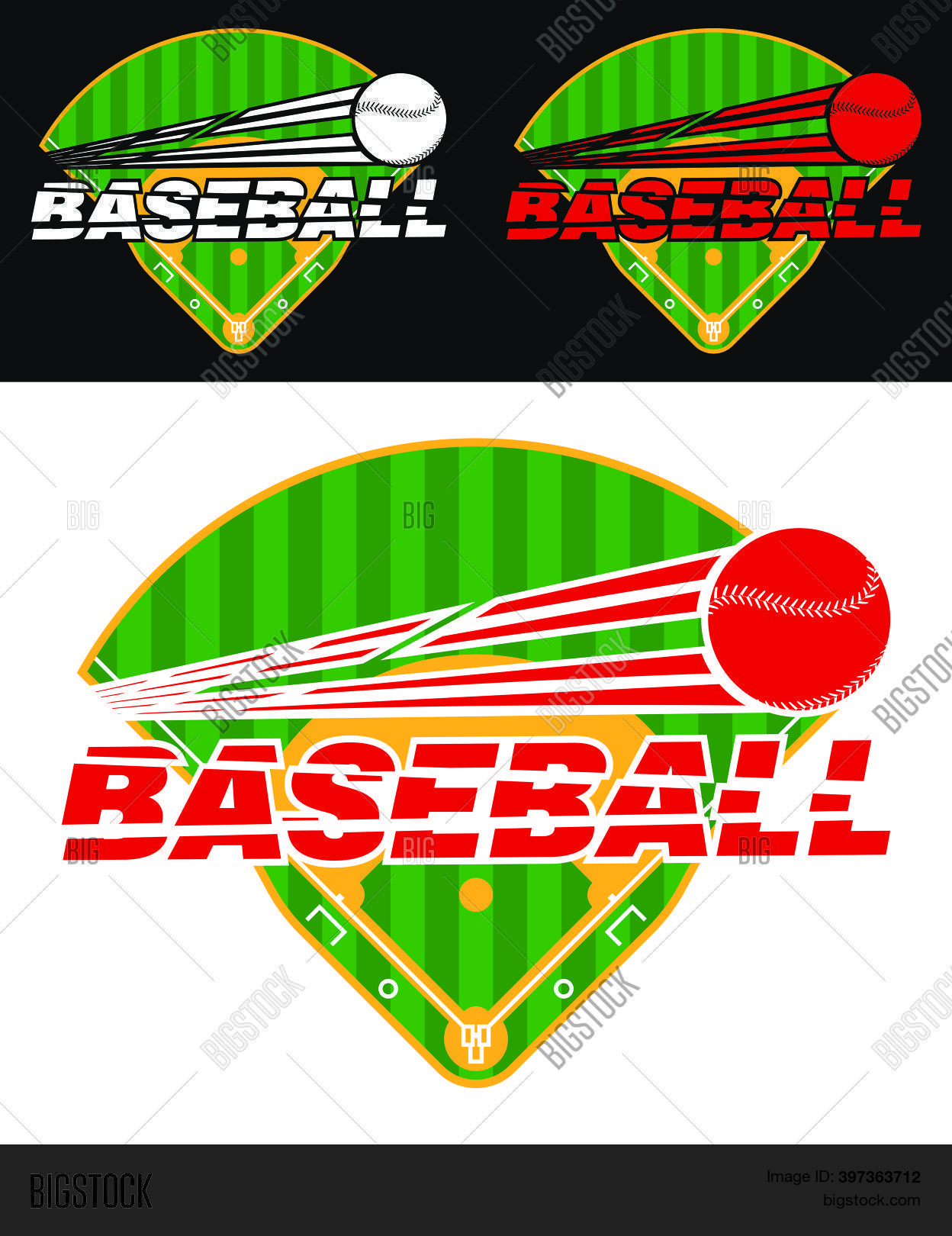 Set Emblems Green Vector & Photo (Free Trial) | Bigstock