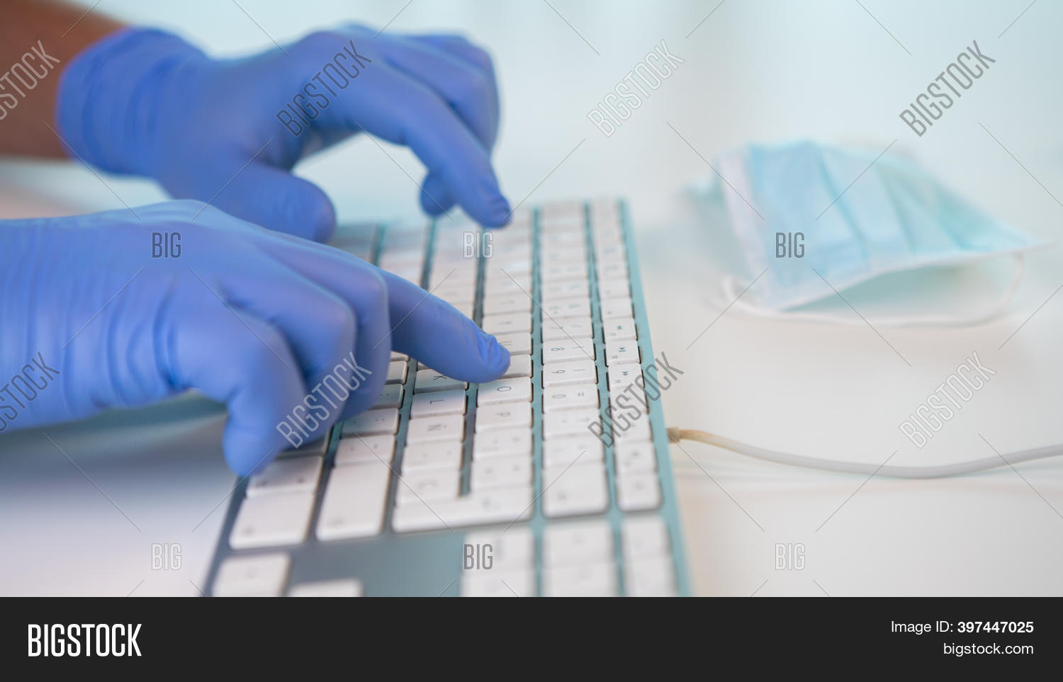 Nurse Typing On Image & Photo (Free Trial) | Bigstock