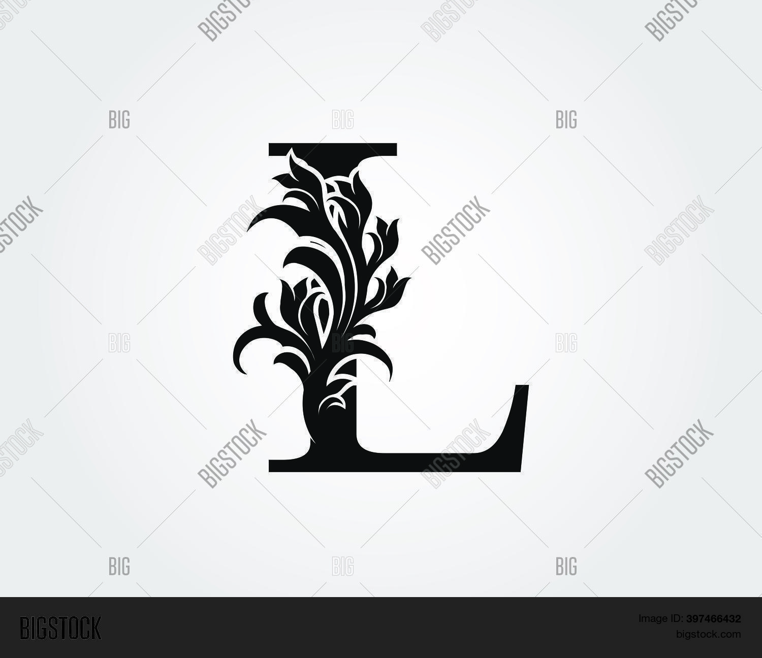 Monogram Letter L Vector & Photo (Free Trial) | Bigstock