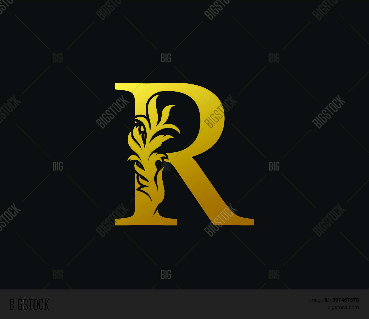 Classic Letter R Icon Vector & Photo (Free Trial) | Bigstock