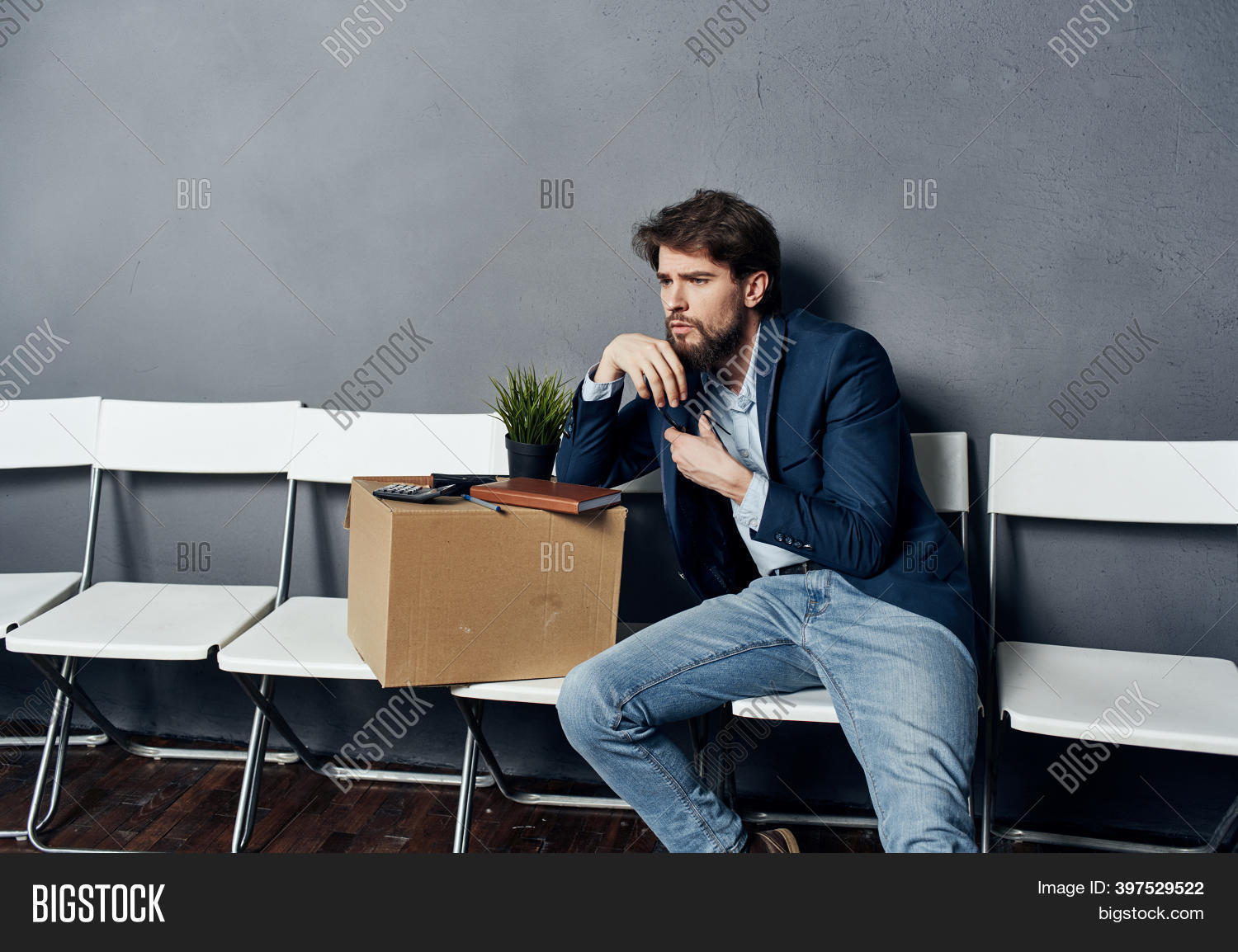 Sad Man Box Things Image & Photo (Free Trial) | Bigstock