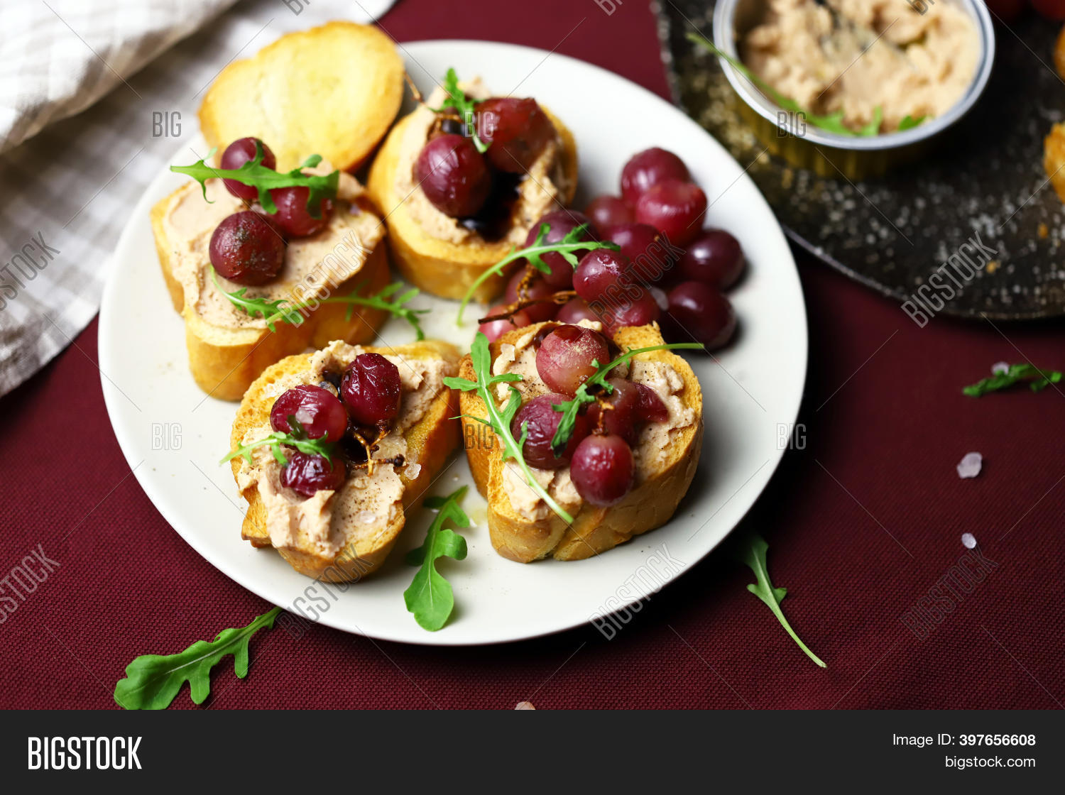 Canape Pate Grapes. Image & Photo (Free Trial) | Bigstock