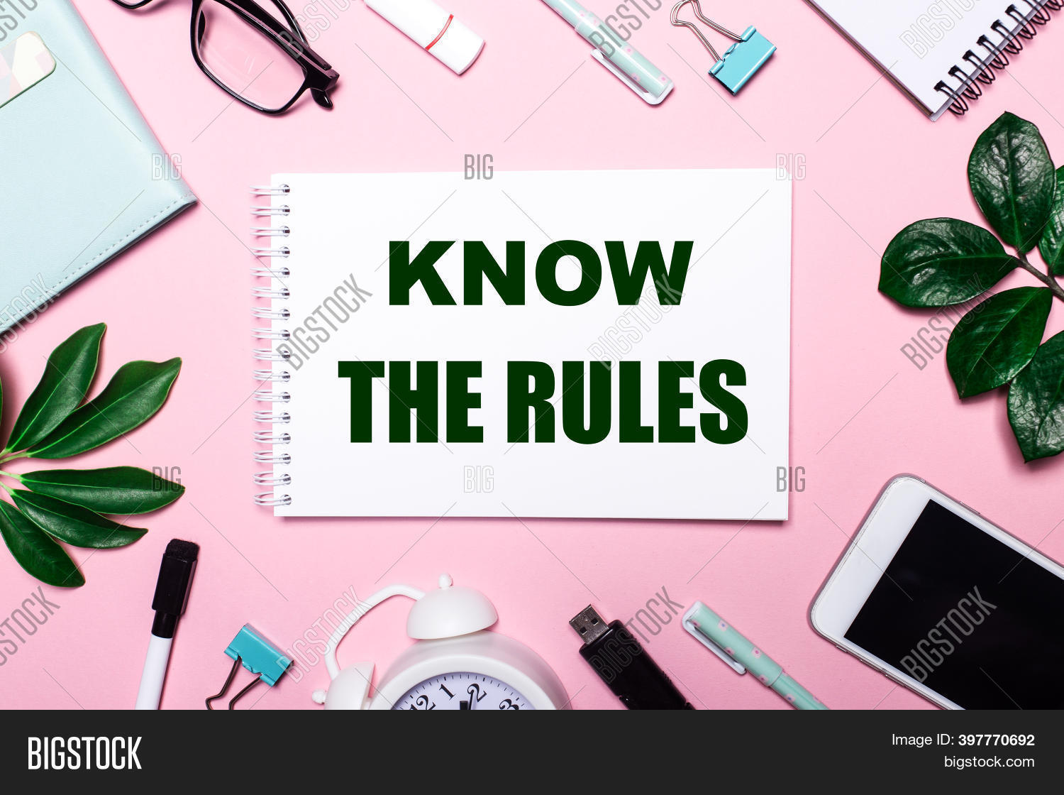 Know Rules Written Image & Photo (Free Trial) | Bigstock