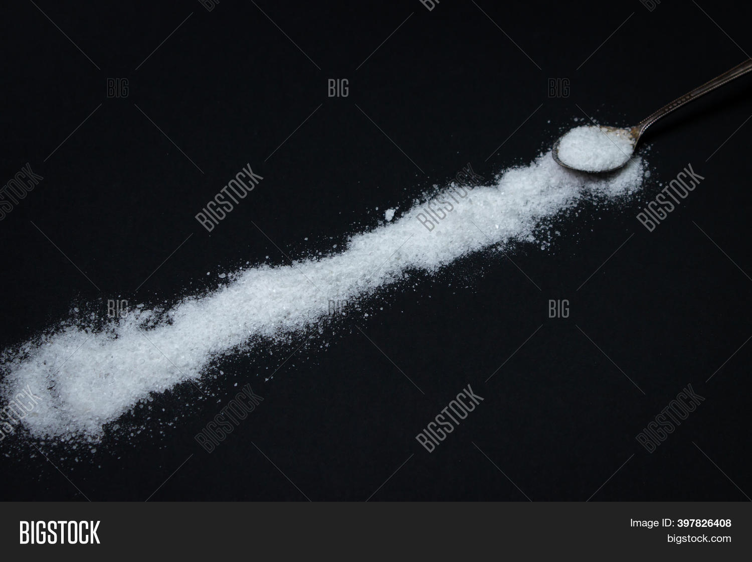 Salt On Black Image & Photo (Free Trial) | Bigstock