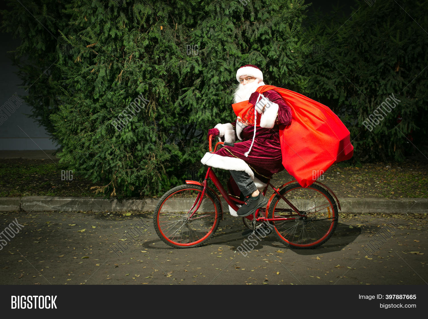 Santa Claus Rides Image & Photo (Free Trial) | Bigstock
