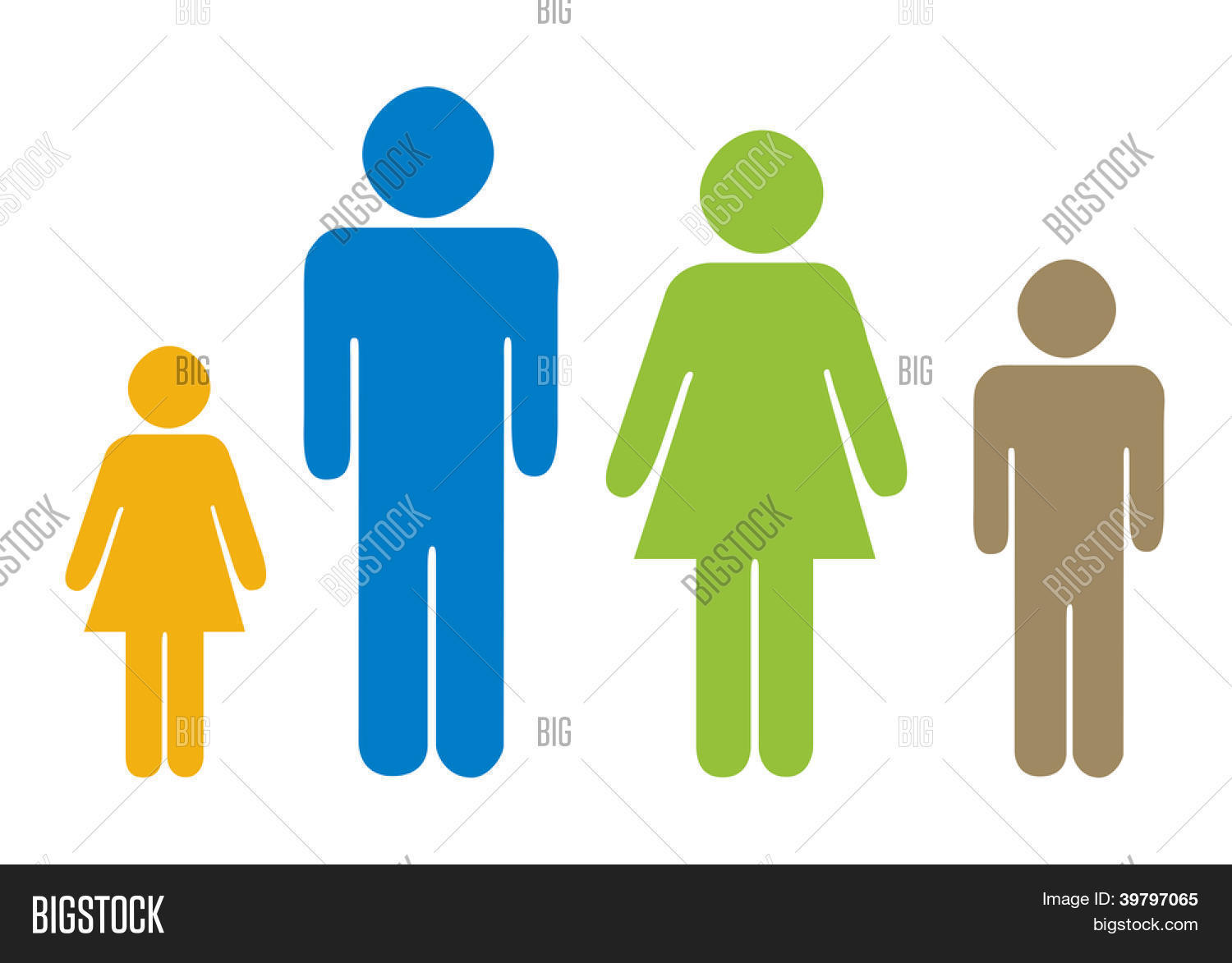 Familia De Colores De Pared Color Topo